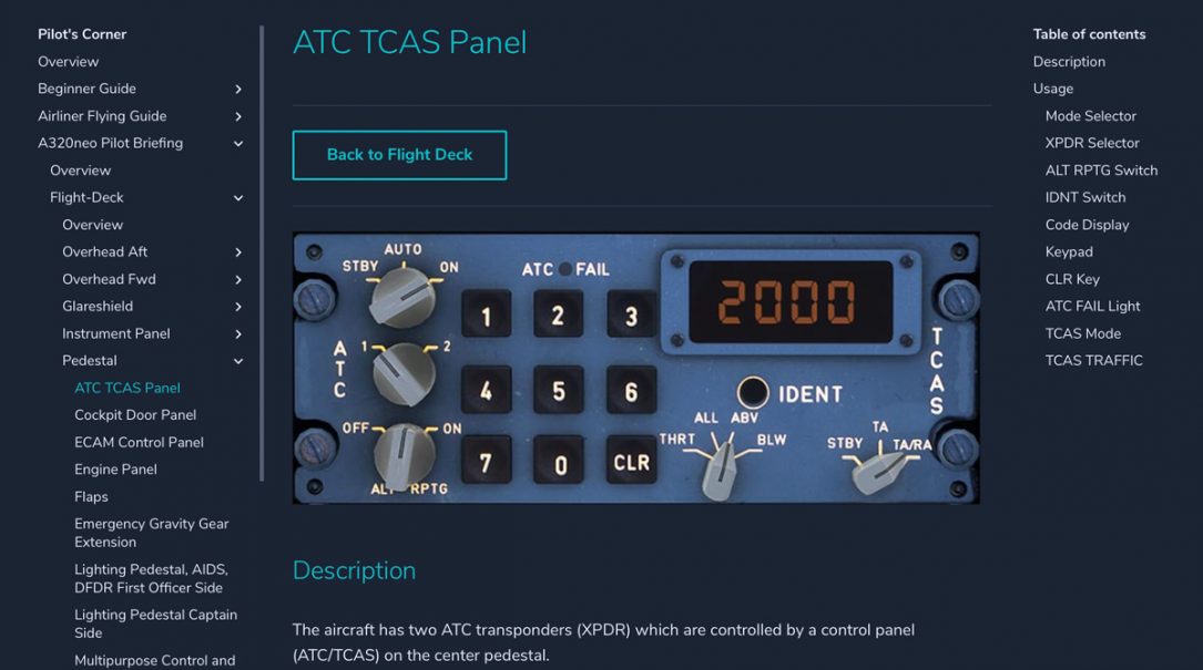 FlyByWire publishes A320neo Pilot Briefing with an interactive flight ...