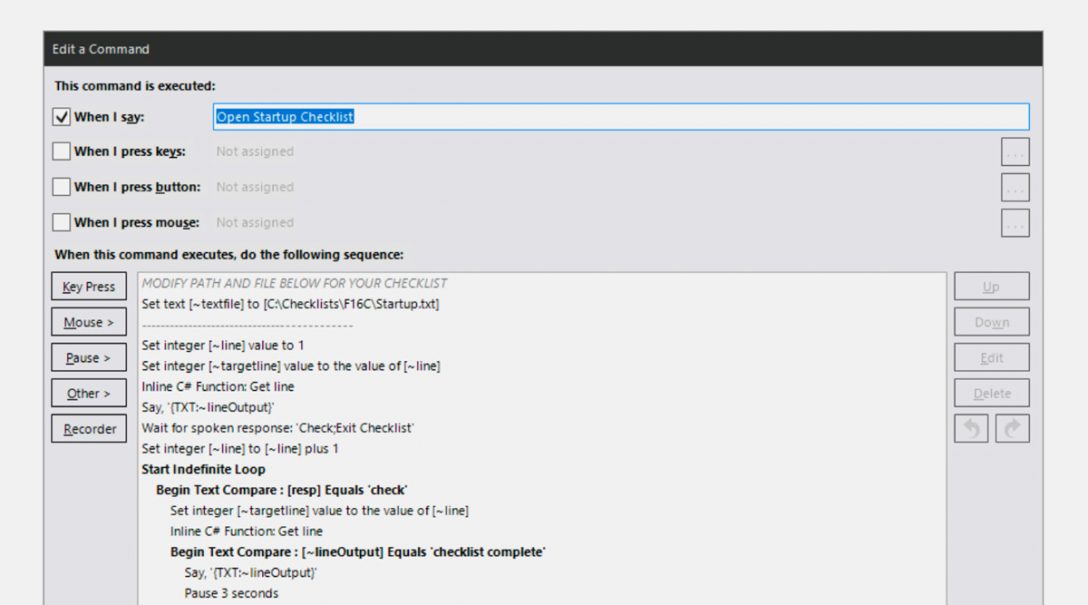 Fly with a virtual co-pilot that will audibly call out your checklists ...