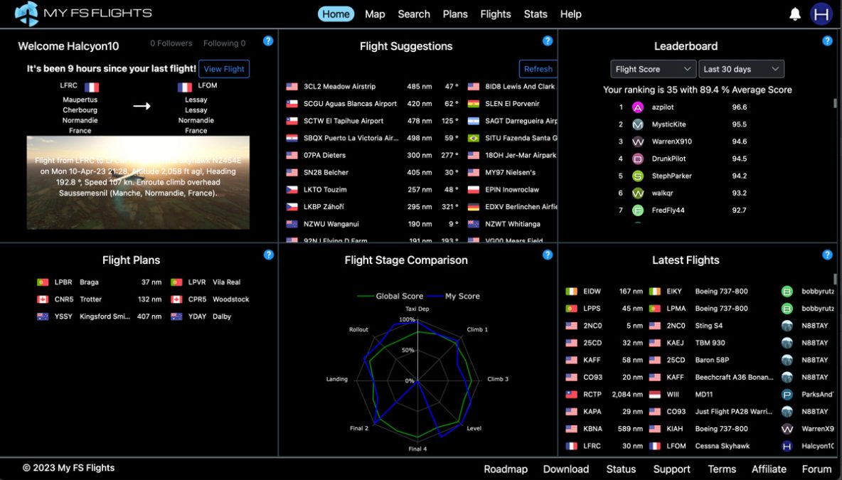 My FS Flights is the ultimate flight tracking and analysis tool for ...