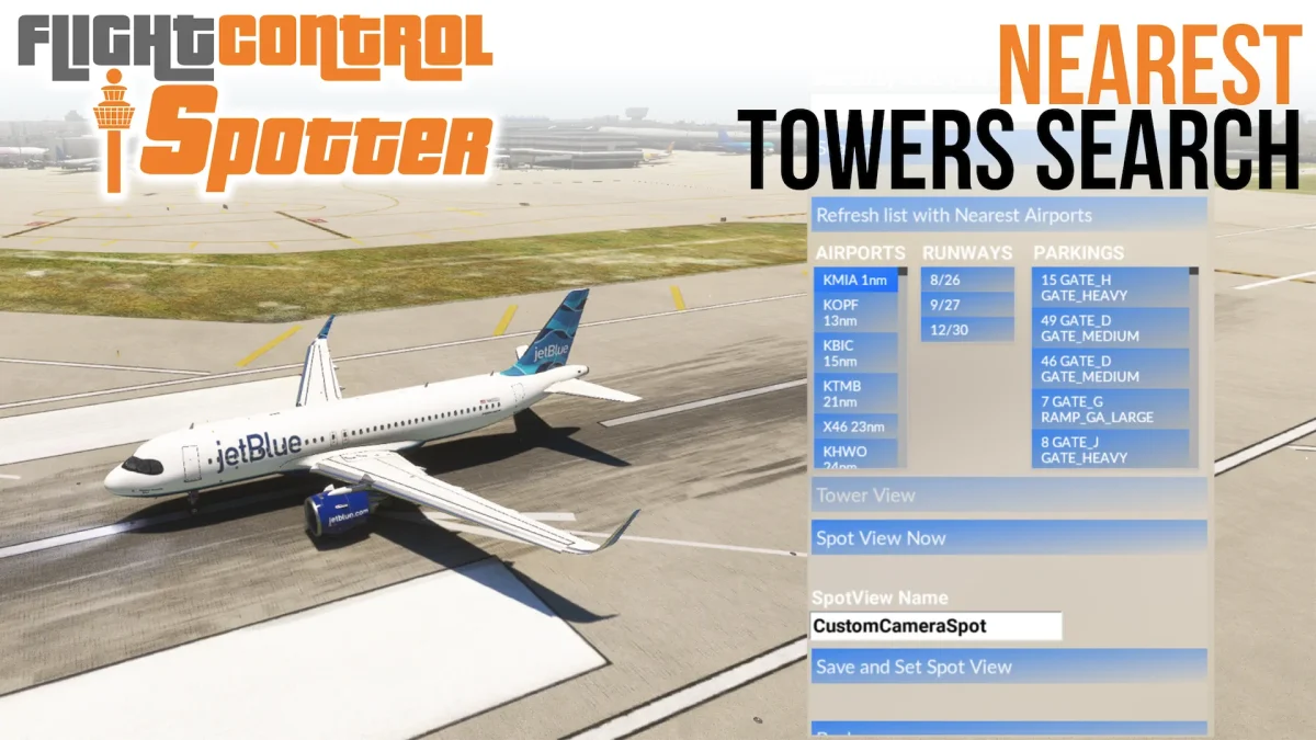 FlightControlSpotter brings plane spotting to MSFS - MSFS Addons