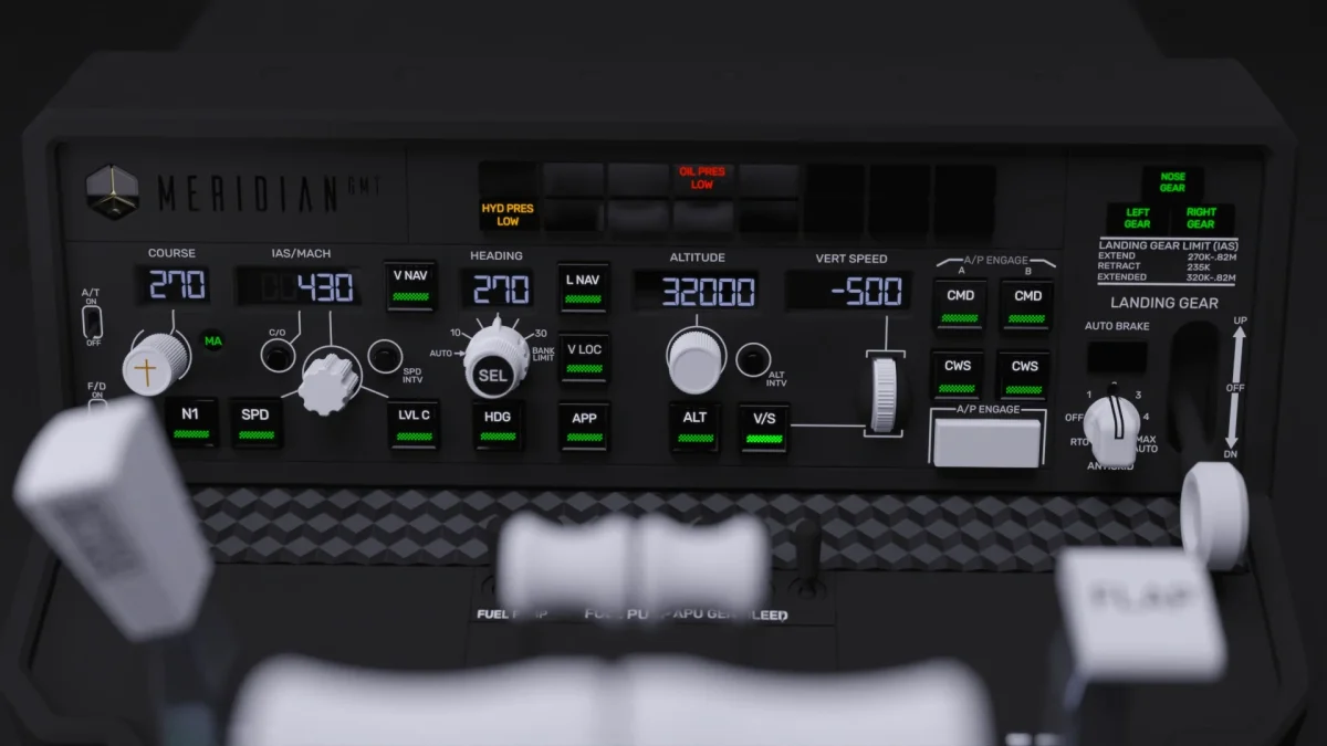 The last yoke and throttle you'll need? Meridian GMT’s "Buy Once, Fly ...