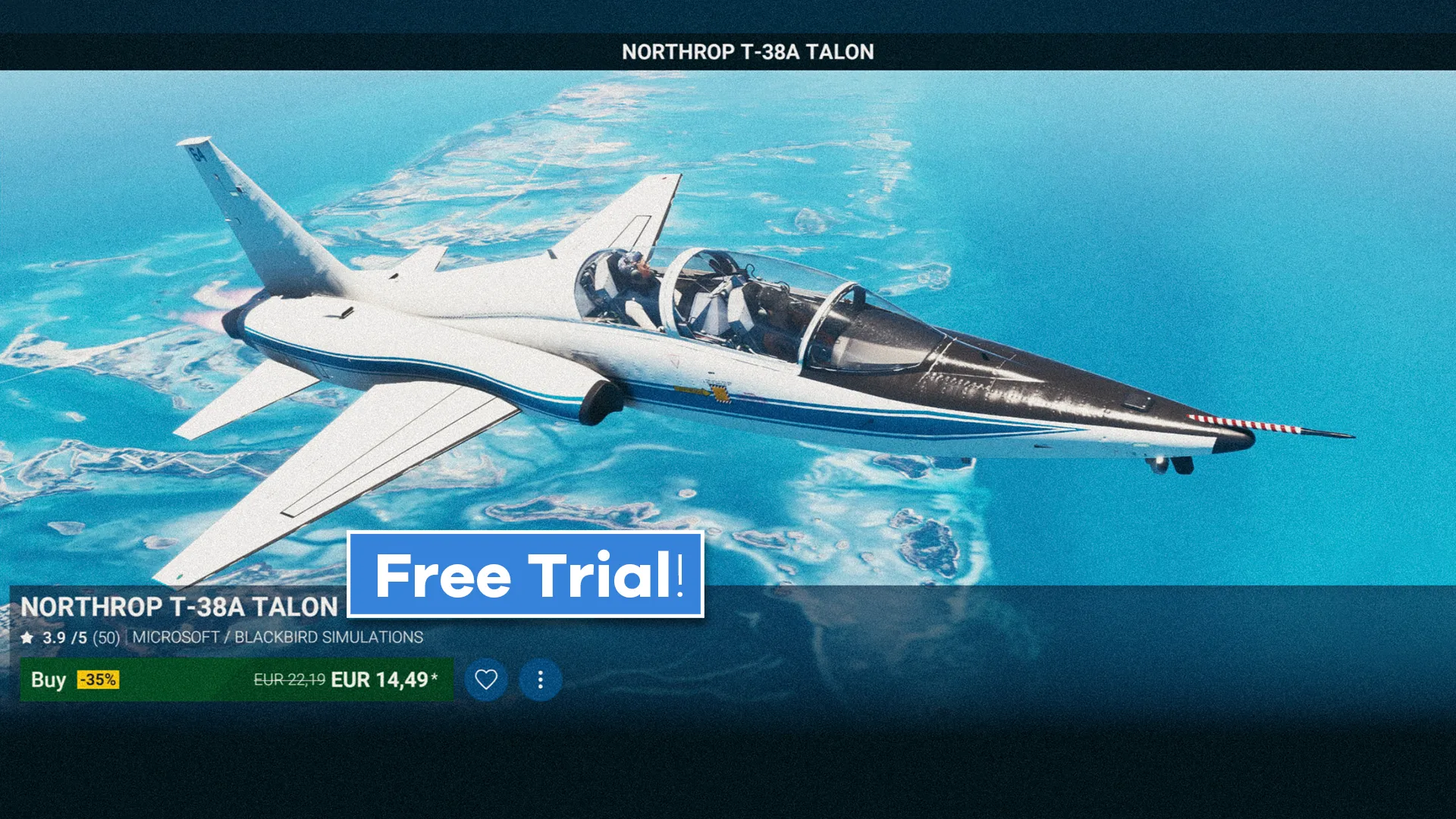 The new T-38 is fun, but MSFS 2024's 'Free Trial' feature is the real ...